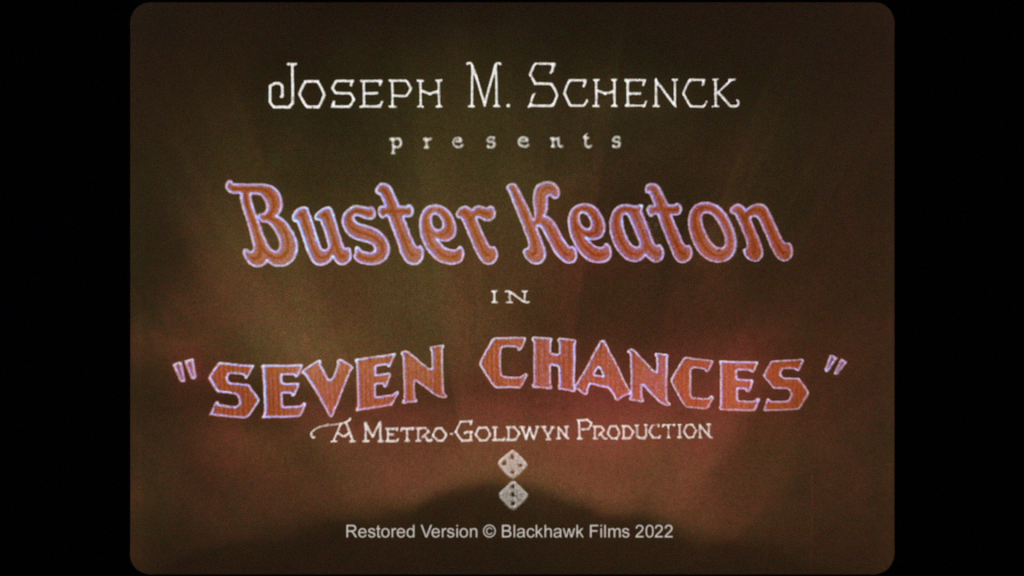 Seven Chances/Sherlock Jr. (Kino Lorber) - Blu-ray Review • Home ...